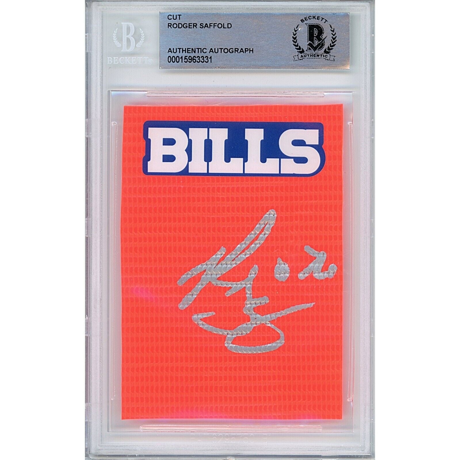 Rodger Saffold Buffalo Bills Autographed Football Pylon Cut Beckett Au ...
