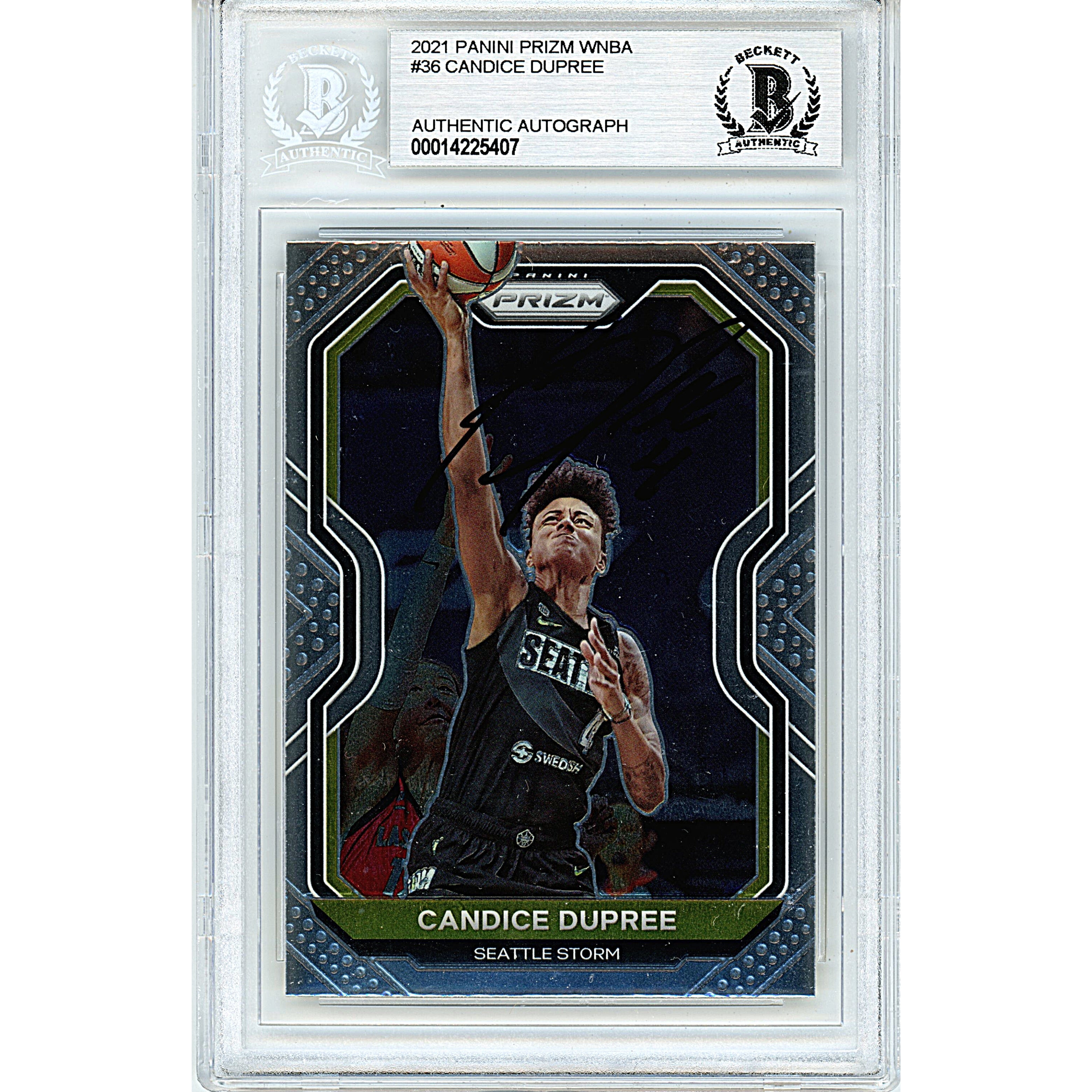 2021 Panini Prizm WNBA #36 — Candice Dupree Seattle Storm Autographed ...