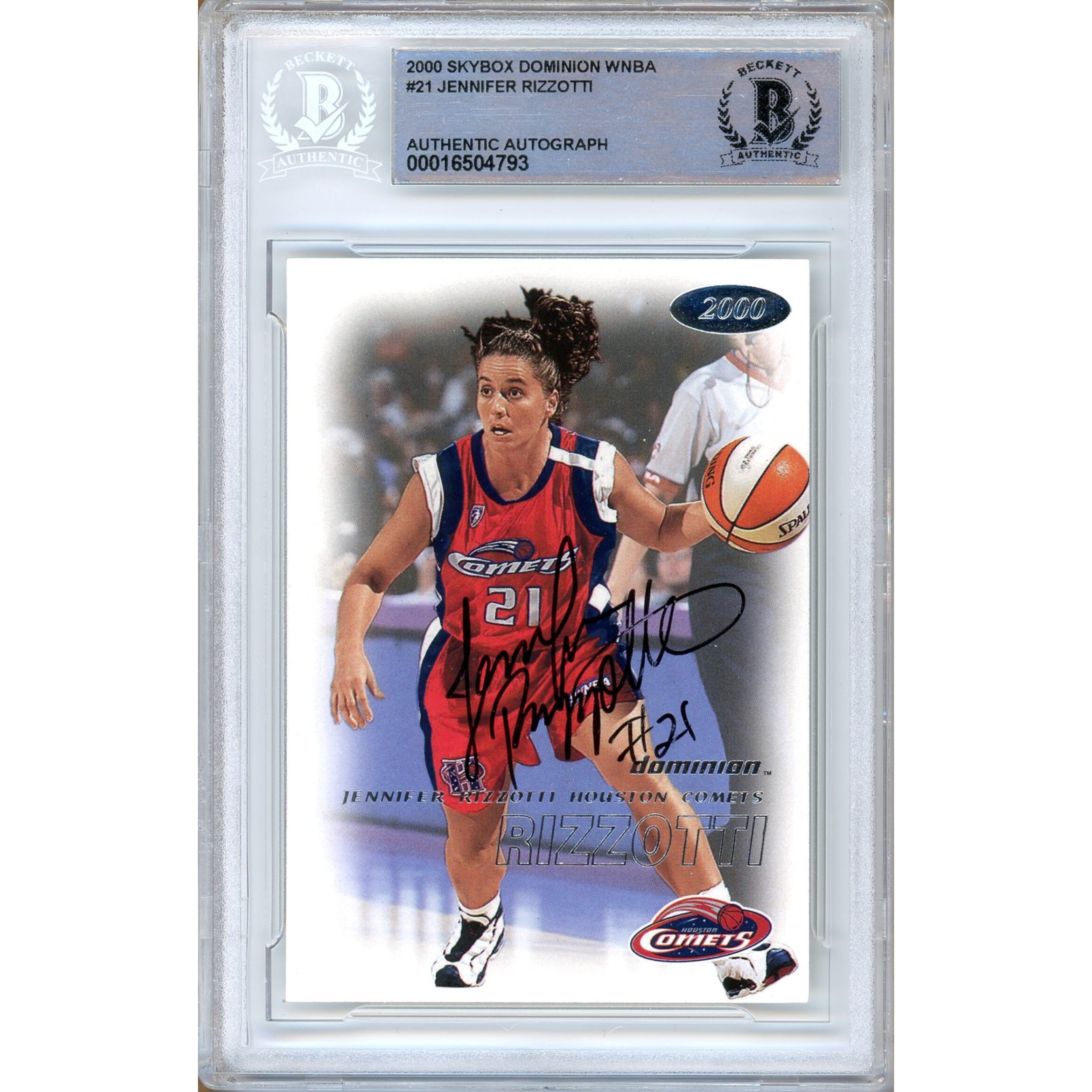 2000 SkyBox — Jennifer Rizzotti Comets Autographed Trading Card — Beck ...